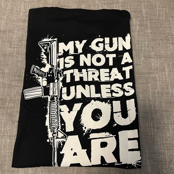 Shirts | My Gun Is Not A Threat Unless You Are Black Short Sleeve Tee ...